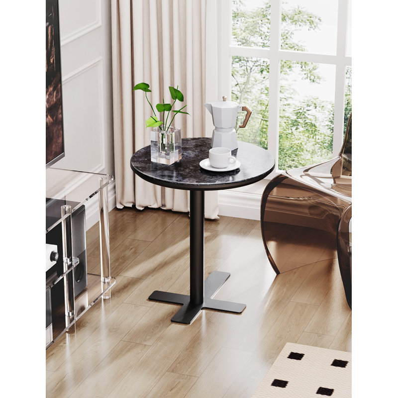 Wrought Studio Jarhett Coffee Table Round Marble Coffee Table Wayfair